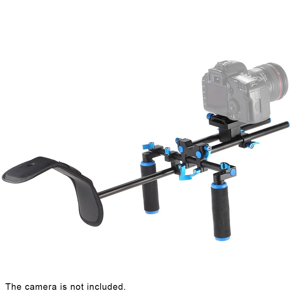 อะลูมินัมอัลลอย Video Shoulder Mount Rig Stabilizer 1/4 "ที่ยึดสกรู ...