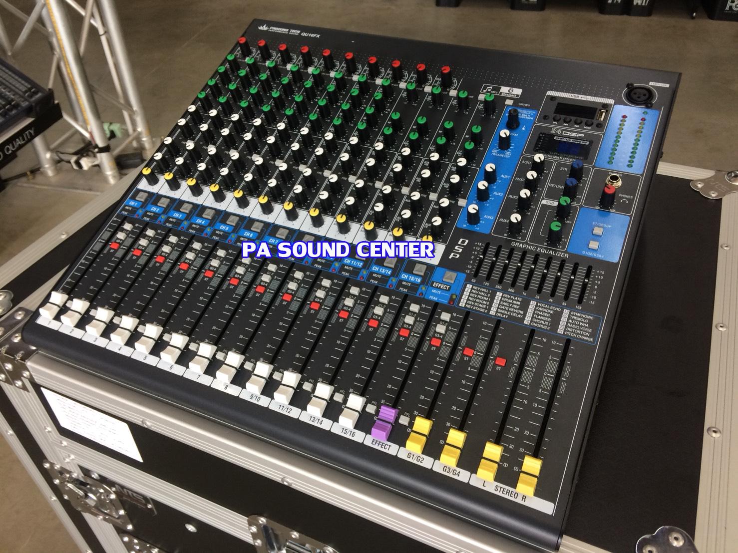 PROEURO TECH QU 16FX MIXER 16 แชลแนล เอฟเฟคแท้ USB Bluetooth มิกเซอร์ ...