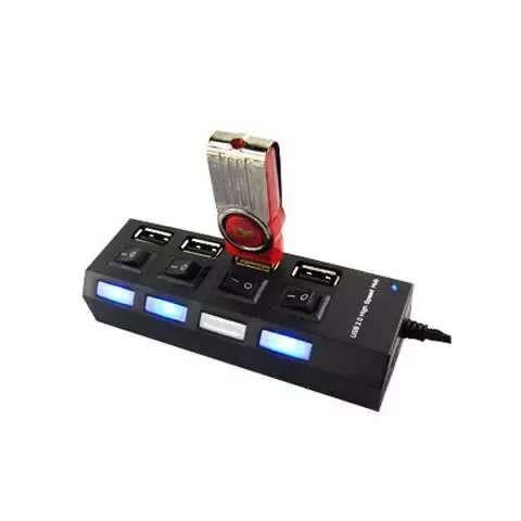 USB HUB 4 Port Power On/Off Switch LED - NEWCOMSHOP - ThaiPick