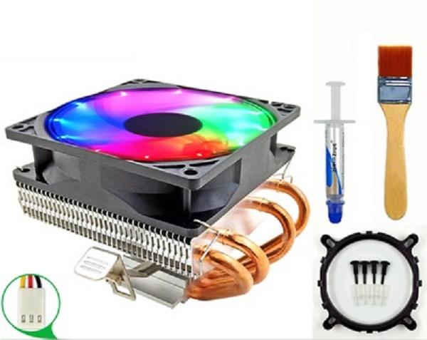 Heat Sink CPU+LED Intel-AMD ฮีทซิงค์ รุ่น Booster *สีRainbow, ฮีทซิงค์ ...