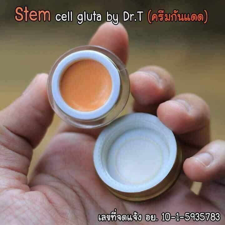 Stem Cell Gluta By Dr.t (ของแท้ 100% VIP) ครีมกันแดด SPF 50+ ขนาด15 กรัม (หมอผลิต พยาบาลขาย ...