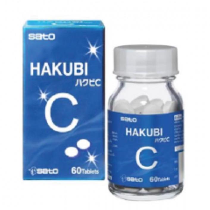 HAKUBI C TABLET 60 Tablets ฮาขุบิ วิตามินซี 60 เม็ด เพื่อผิวขาวกระจ่าง ...