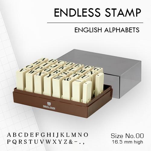 SANBY ตรายางประกอบได้ ซันบี้ ชุดอักษรอังกฤษ 30 ตัว #00 (ขนาดอักษร 16.5 ...