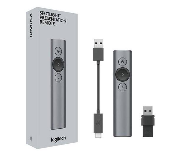 Logitech Spotlight Wireless Presenter Remote - Slate (สีเทา) ประกัน ...