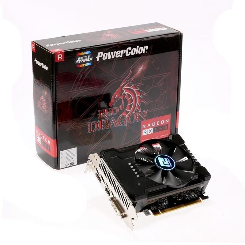 2GB GDDR5 AMD RX550 POWER COLOR RED DRAGON OC การ์ดจอแสดงผล สำหรับ ...