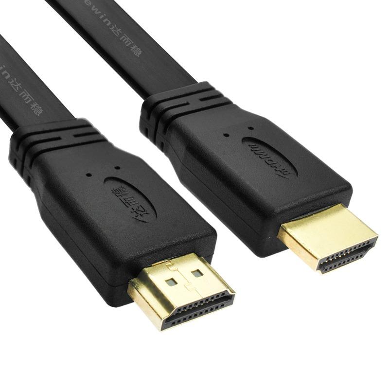 HDMI High Speed 15M 1080p 3D VER 1.4 สายแบบอ่อนแบนยาว 15เมตร (Black ...