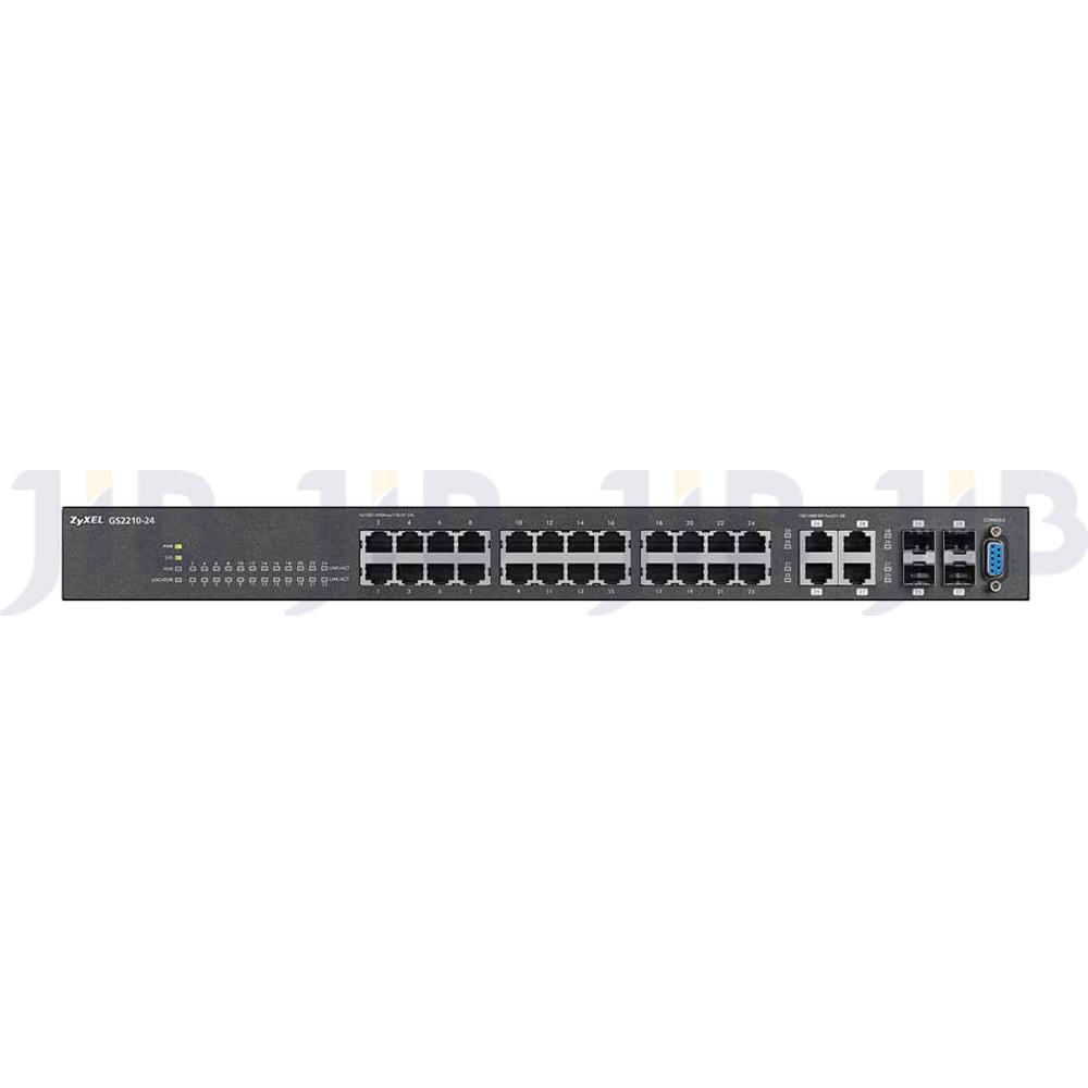 JIB SWITCH (สวิตซ์) ZYXEL 24 PORTS GS2210-24 GIGABIT PORT L2 MANAGED ...