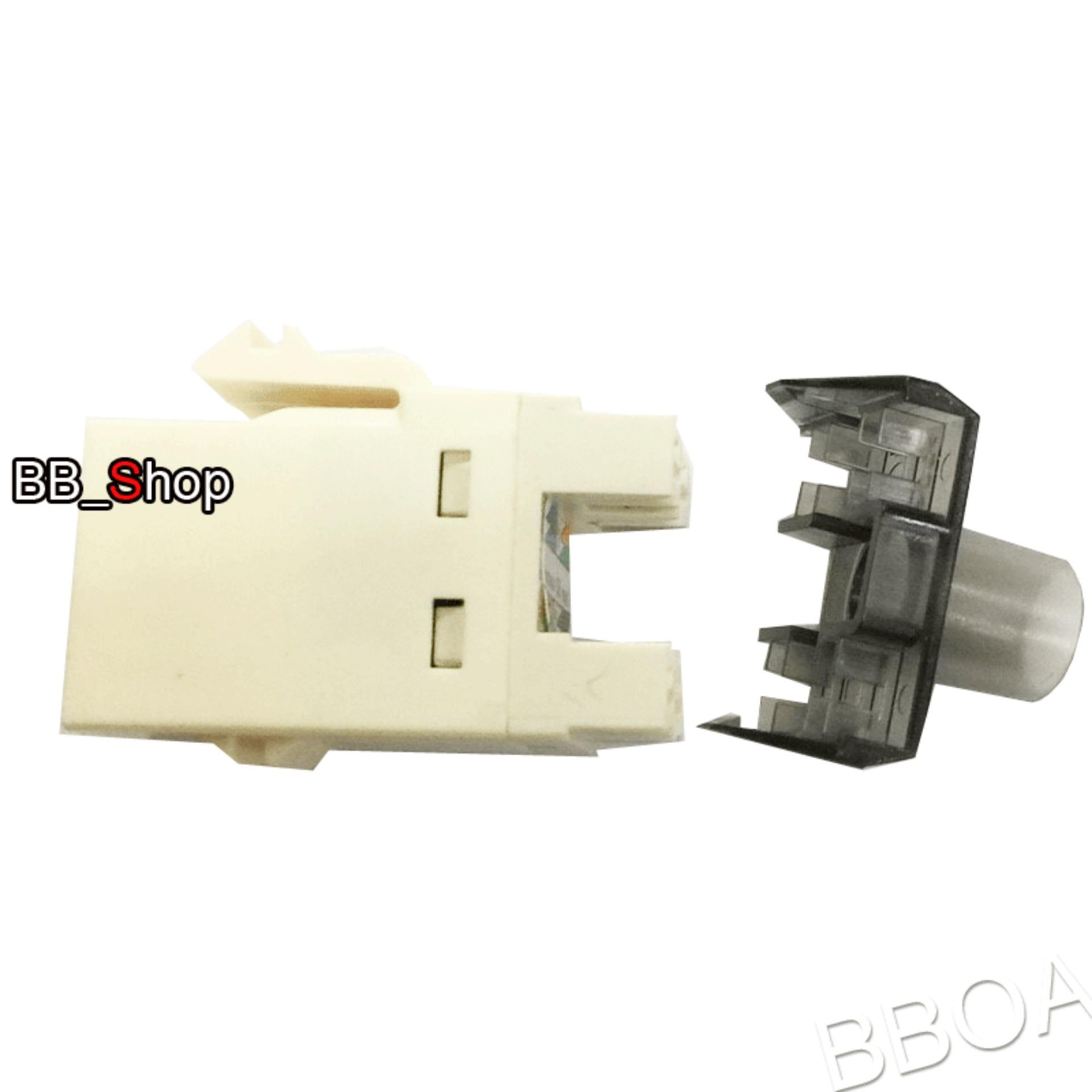 Glink CAT5 CAT6 RJ45 MODULE GL-384 หัวแลนตัวเมีย เต้ารับหัวแลนตัวเมีย ...