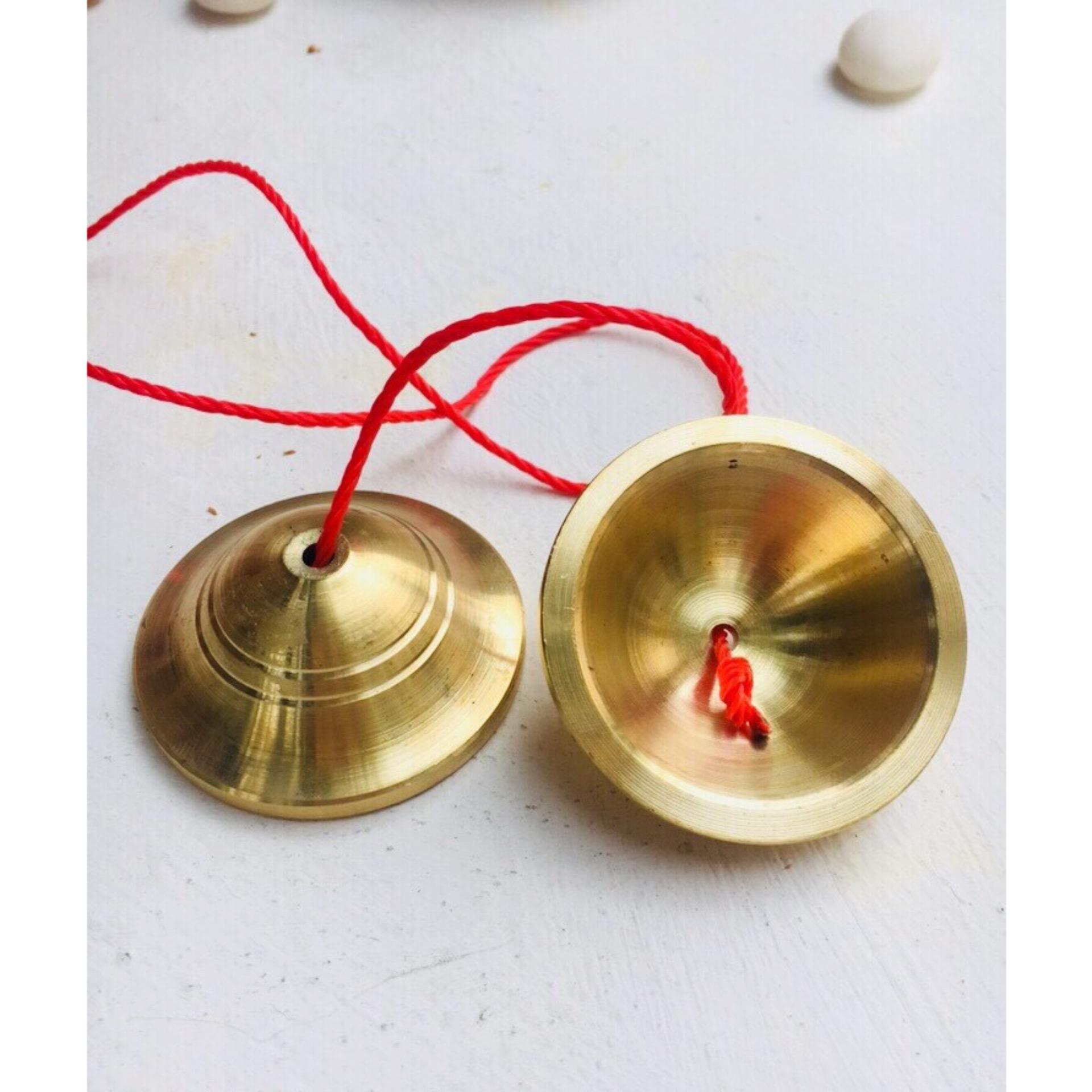 ฉิ่ง ทองเหลือง 1 คู่ ขนาด 5.50 ซม. - หัตถกรรม - ThaiPick