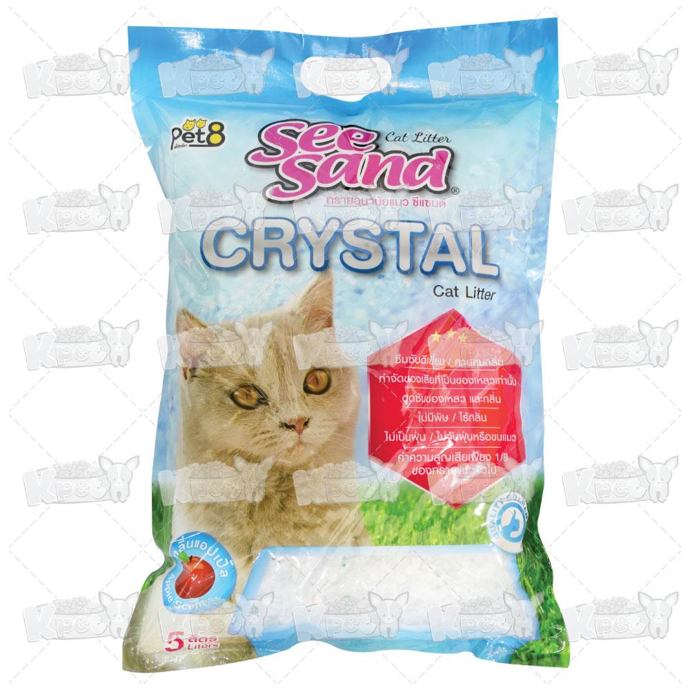 Pet8 SeeSand Apple ทรายแมว ทรายคริสตัล กลิ่นแอปเปิ้ล ซึมซับดี ไม่เป็น ...
