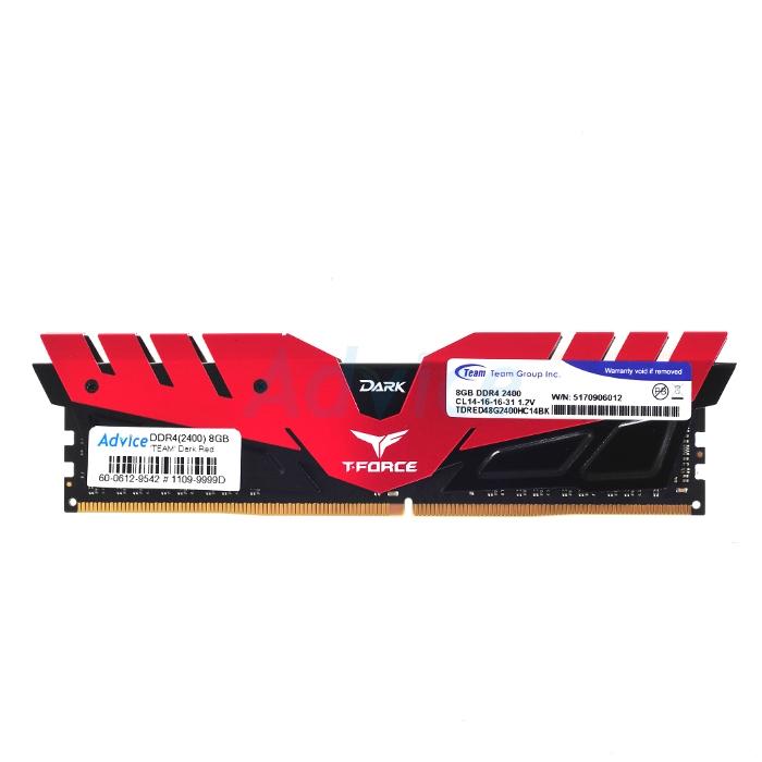 RAM DDR4(2400) 8GB TEAM Dark Red (( RAM )) - Kan-Aeng Shop - ThaiPick