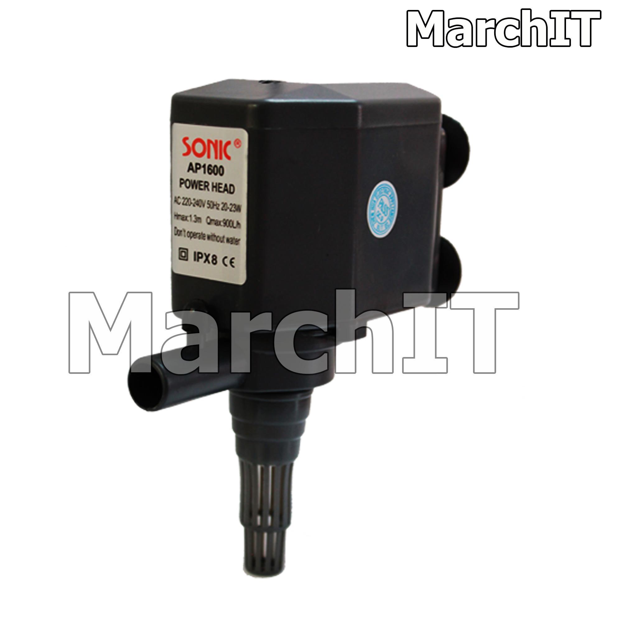 SONIC ปั๊มน้ำ AP1600 สำหรับ บ่อปลา บ่อกุ้ง บ่อกรอง น้ำพุ ปั๊มแช่ ปั๊ม ...