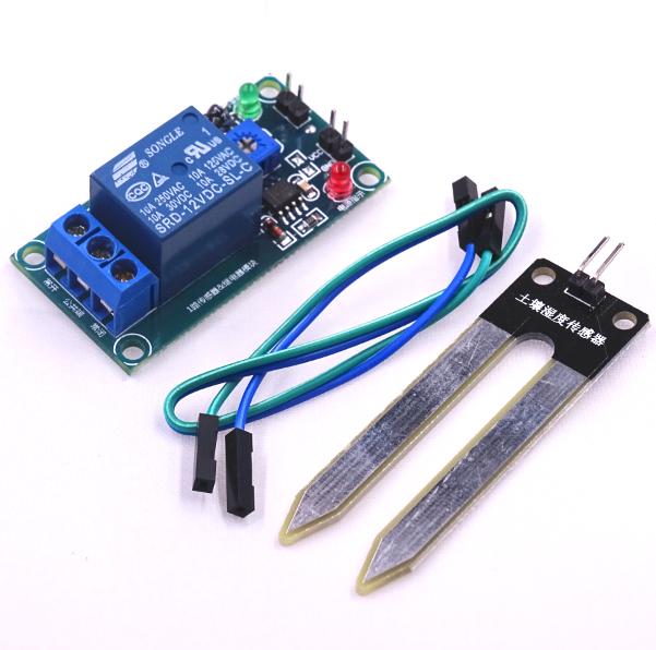 Soil Moisture Sensor 12V Relay Control Module DC 12V soil moisture ...