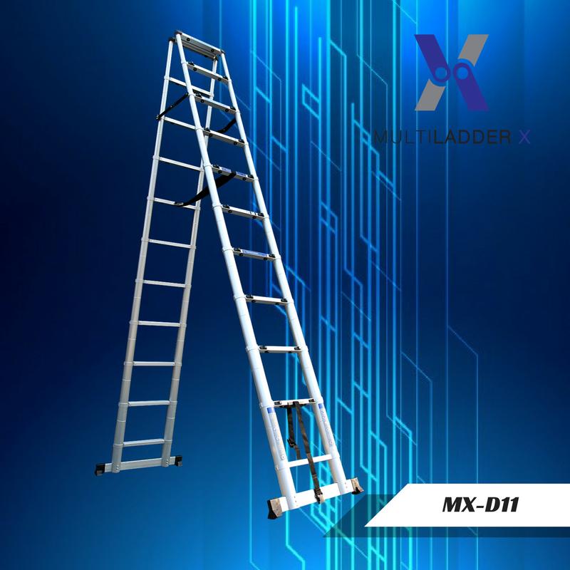 Multi Ladder X บันไดอลูมิเนียม ยืดหดได้ ทรงพาด และ ทรง A ยาว 3.2 เมตร ...