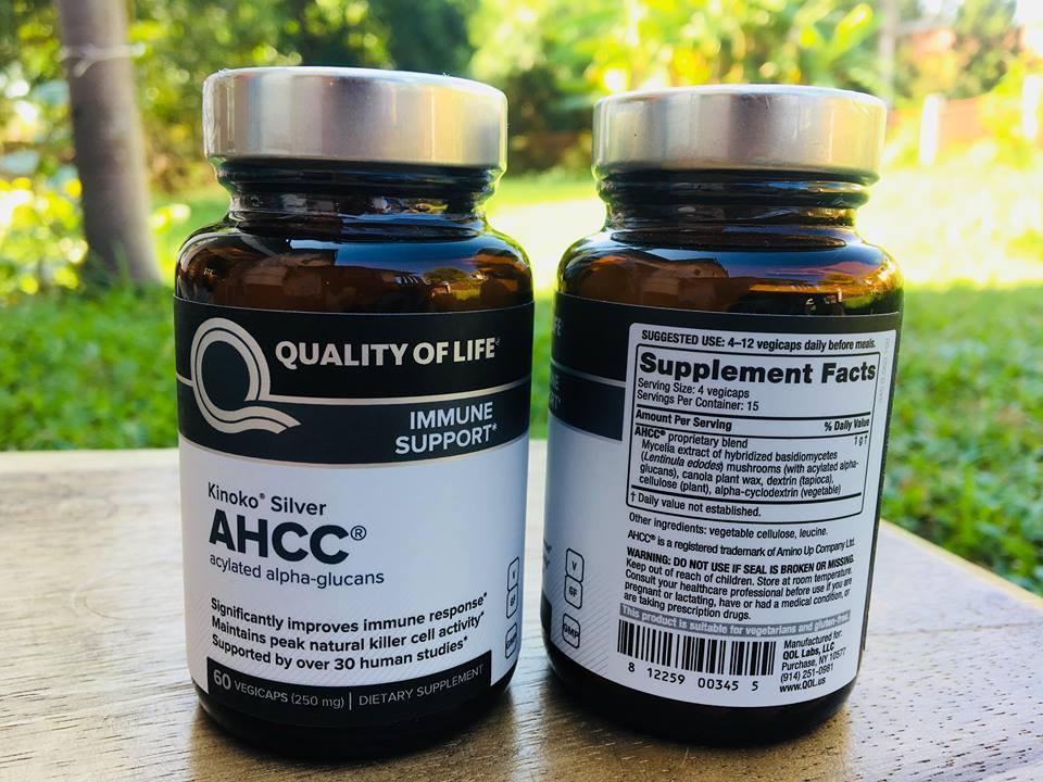 เอเอชซีซี สารสกัดจากเห็ดญี่ปุ่น Kinoko Silver AHCC 250 mg 60 Vegicaps ...