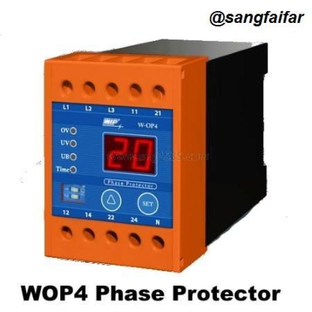 W-OP4 WIP เฟสโปรเทคชั่น อุปกรณ์ป้องกันไฟตก ไฟเกิน Phase Protector 380V ...