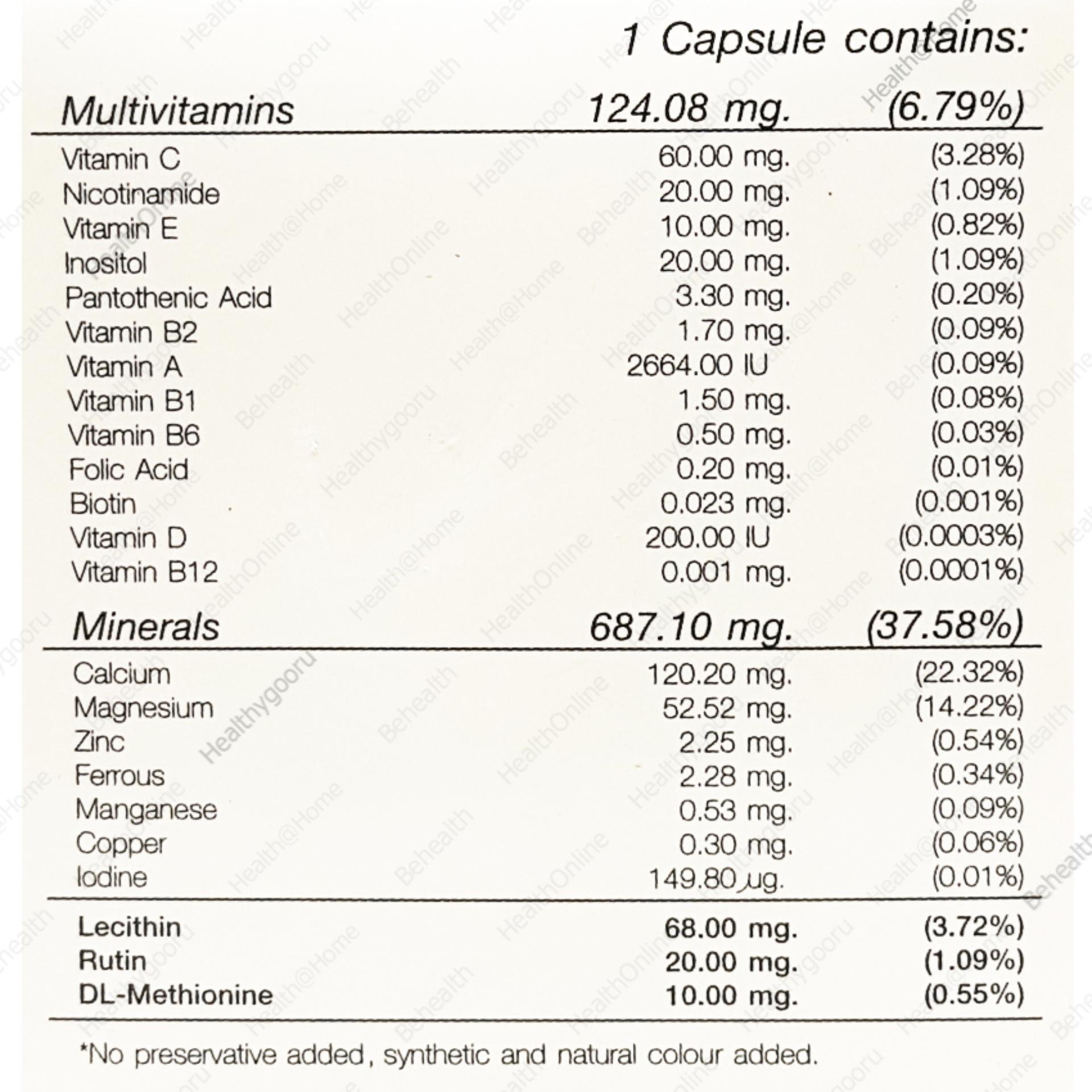 วีท็อป ไวทอป วิตามินรวม และ แร่ธาตุ WiiTop Vitop Multivitamins ...