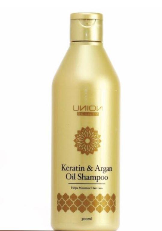 Union Beauty Keratin & Argan Oil Shampoo ยูเนี่ยนบิวตี้ แชมพู เคราติน ...