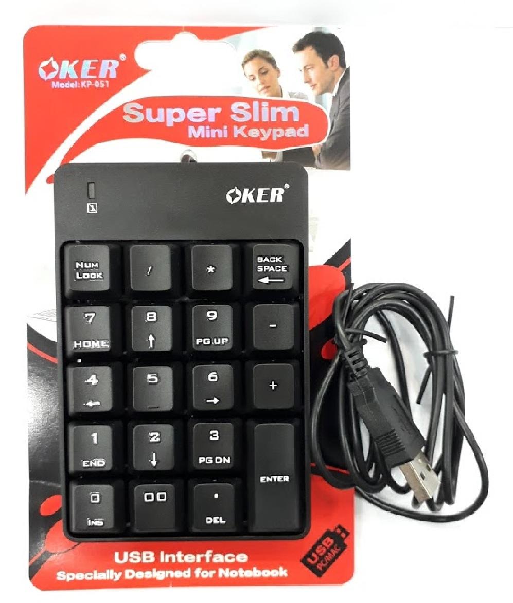 OKER แป้นตัวเลข Numberic Keypad kp-051 (Black) - p.n.p shop - ThaiPick