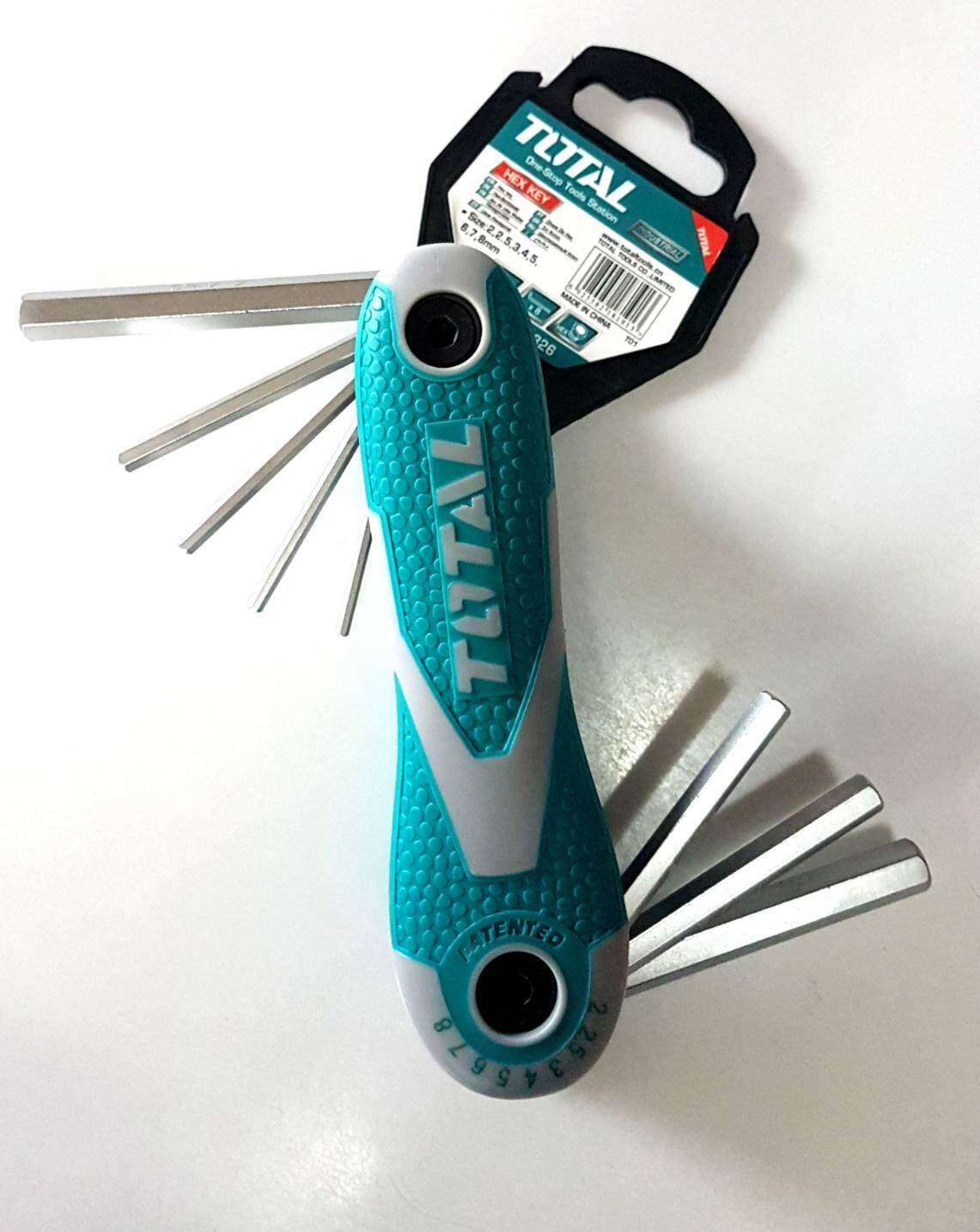 กุญแจหกเหลี่ยมหัวบอล ประแจแอล 9 ตัวชุด Total รุ่น THT106291/THT106292 ...