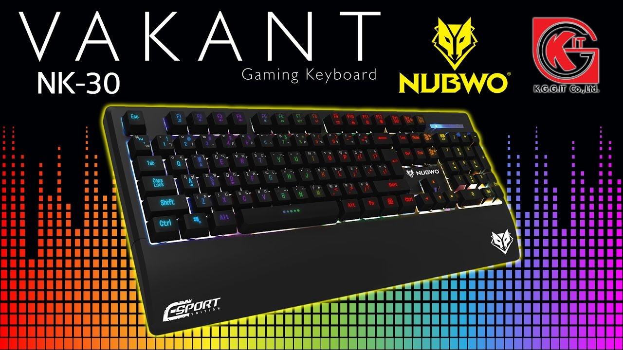 NUBWO VAKANT KEYBOARD GAMING LED SOUNG LIGHT รุ่น NK-30 | Lazada.co.th