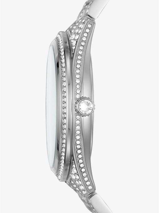 นาฬิกาผู้หญิง Michael Kors Lauryn Celestial Pave Silver-Tone Ladies ...