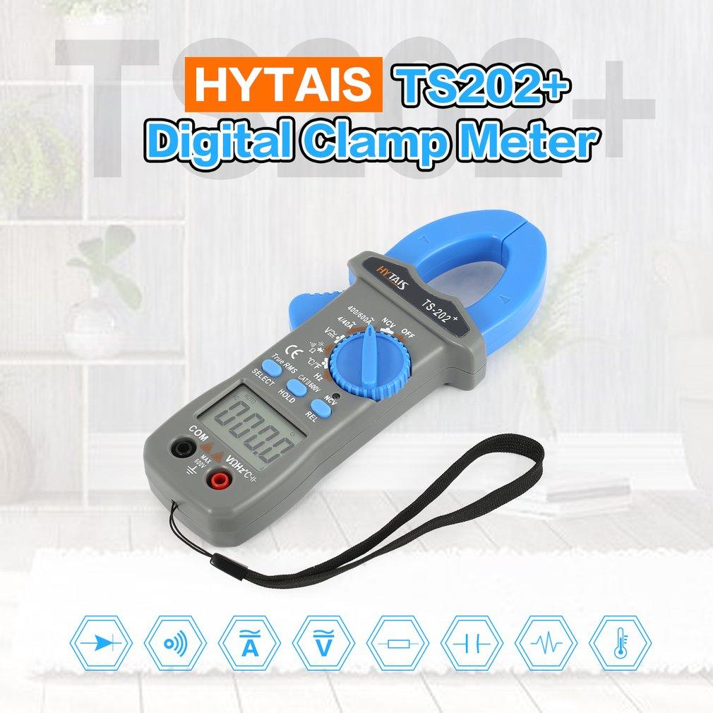HYTAIS TS202% 2B Digital Clamp Meter มัลติมิเตอร์เครื่องวัดความผิดพลาดที่แท้จริงของ RMS AC / DC ...