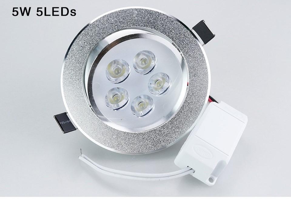 LED Downlight โคมดาว์นไลท์ led 5 W โคมไฟฝังฝ้า แสงไวท์ White | Lazada.co.th