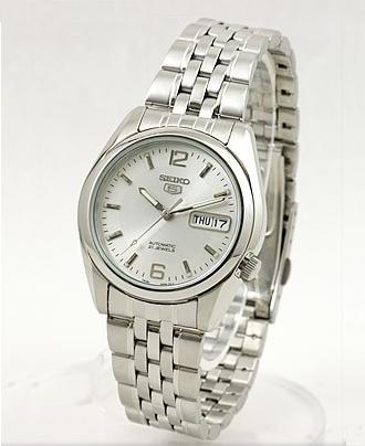 SEIKO 5 Automatic รุ่น SNK385K1 นาฬิกาข้อมือผู้ชาย สายสแตนเลส สีเงิน ...