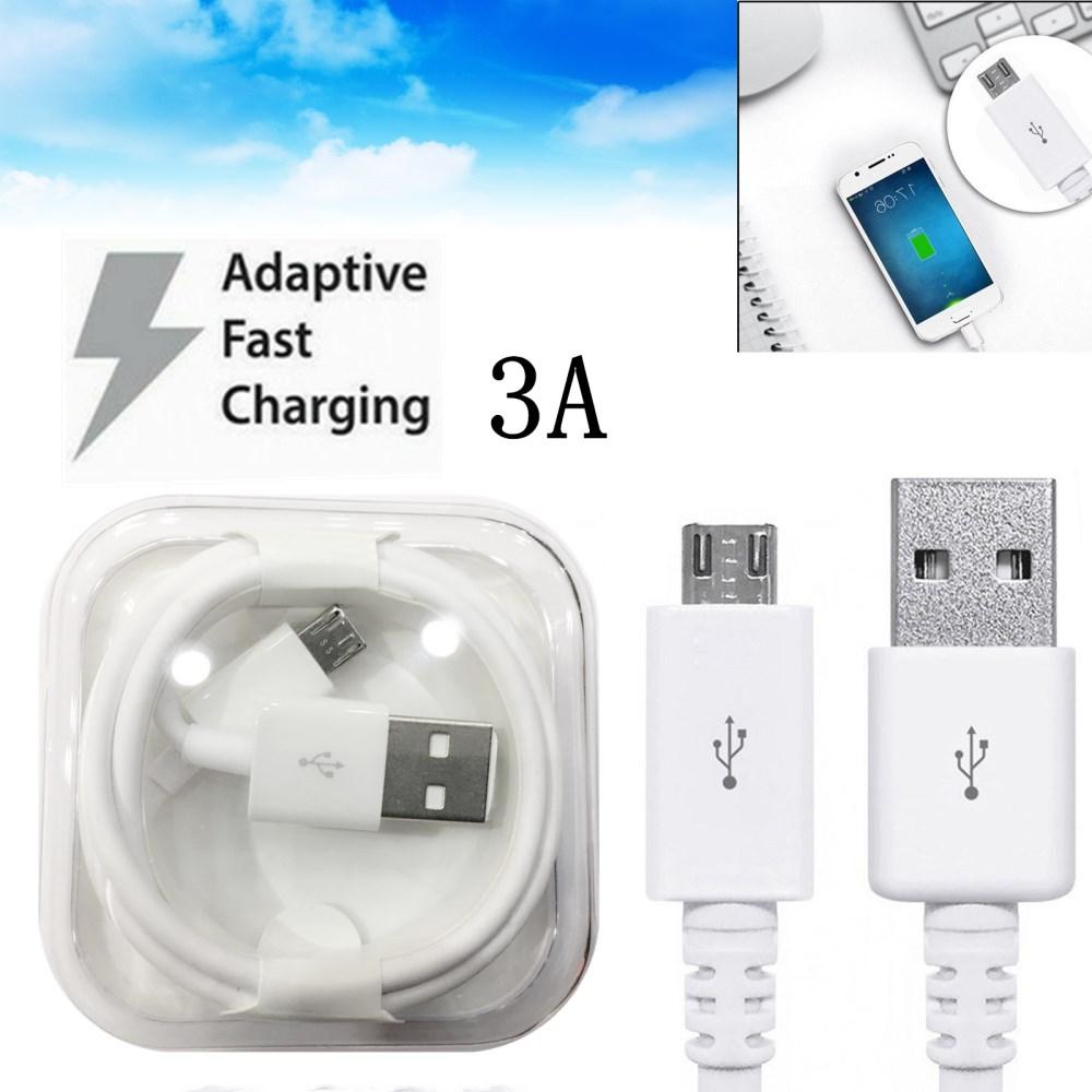 Samsung Galaxy S6 S7 Edge Note 5/4 Fast Charger 3A Micro USB Data Cable ...