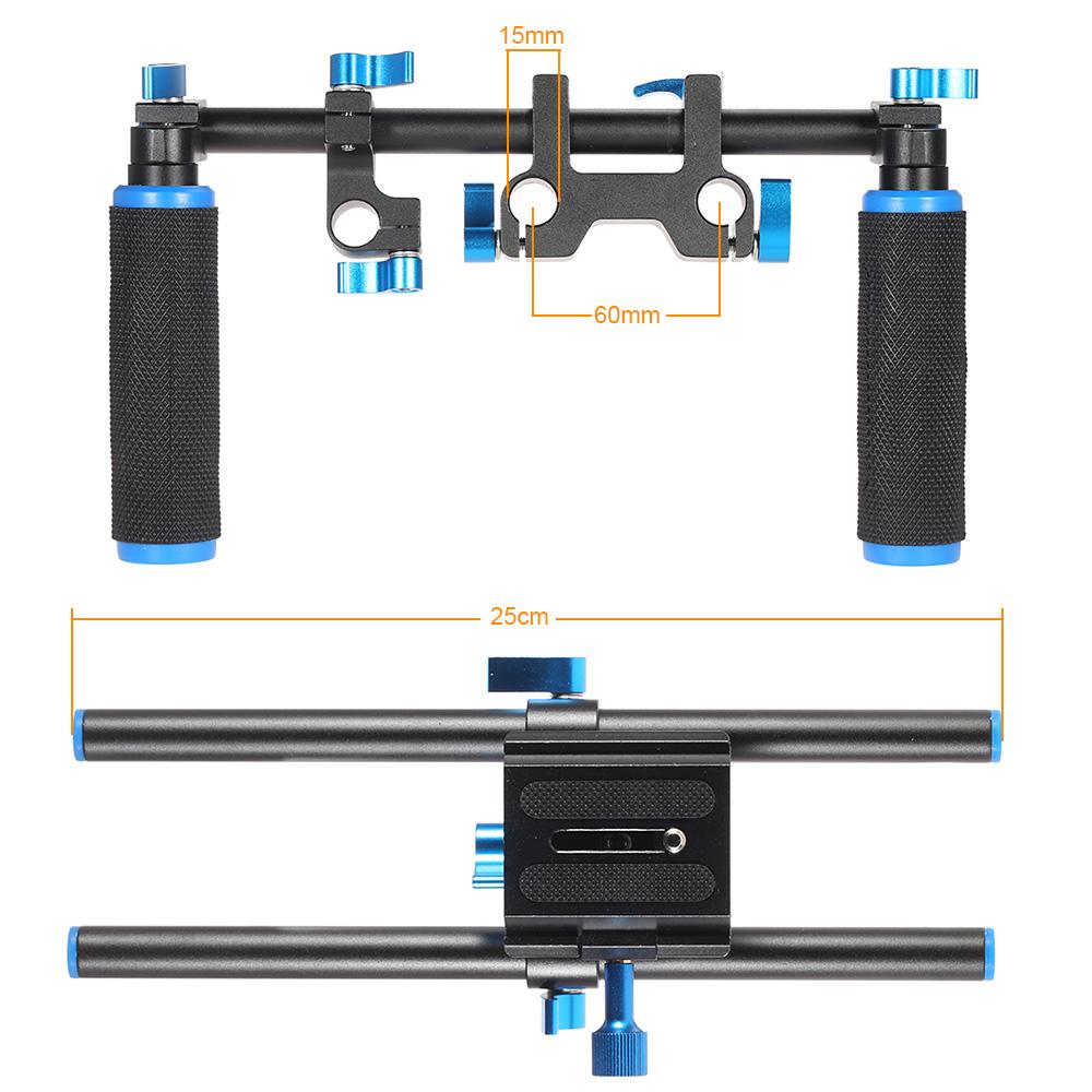 อะลูมินัมอัลลอย Video Shoulder Mount Rig Stabilizer 1/4 "ที่ยึดสกรู ...