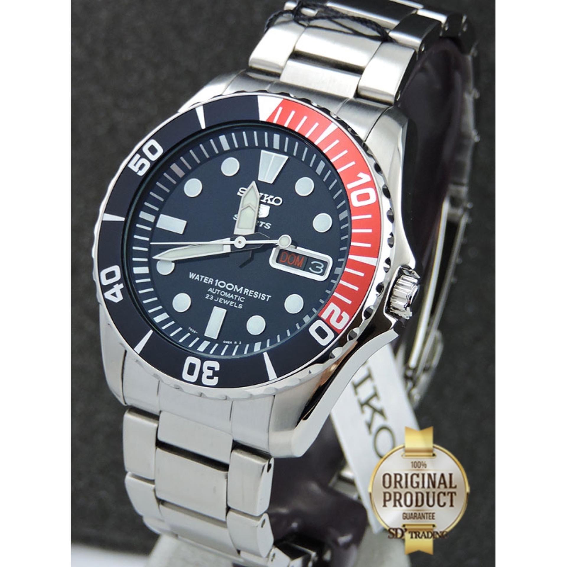 SEIKO SUBMARINER Automatic Stainless Strap รุ่น SNZF15K1 - สีเงิน/สีน้ำ ...