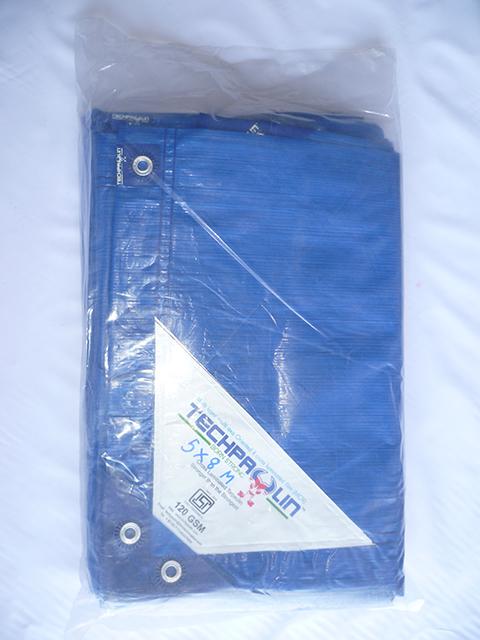 ผ้าใบกันน้ำ Techpaulin HD PE ขนาด 5 x 8 เมตร - ConductorShop - ThaiPick