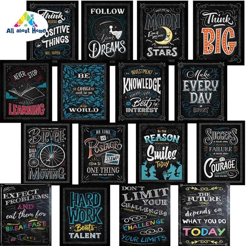 ABH Motivational Classroom Wall Posters Inspirational Quotes for ...