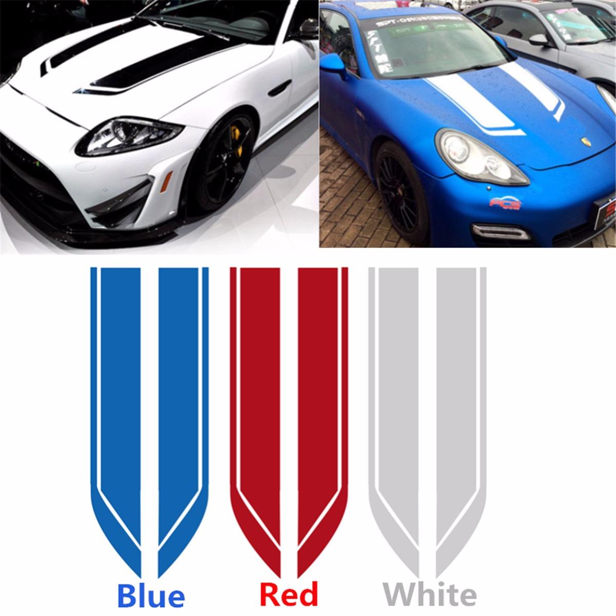PL 3PCS Car Stickers Long Stripe Auto Stylish Funny Decals Car Racing ...