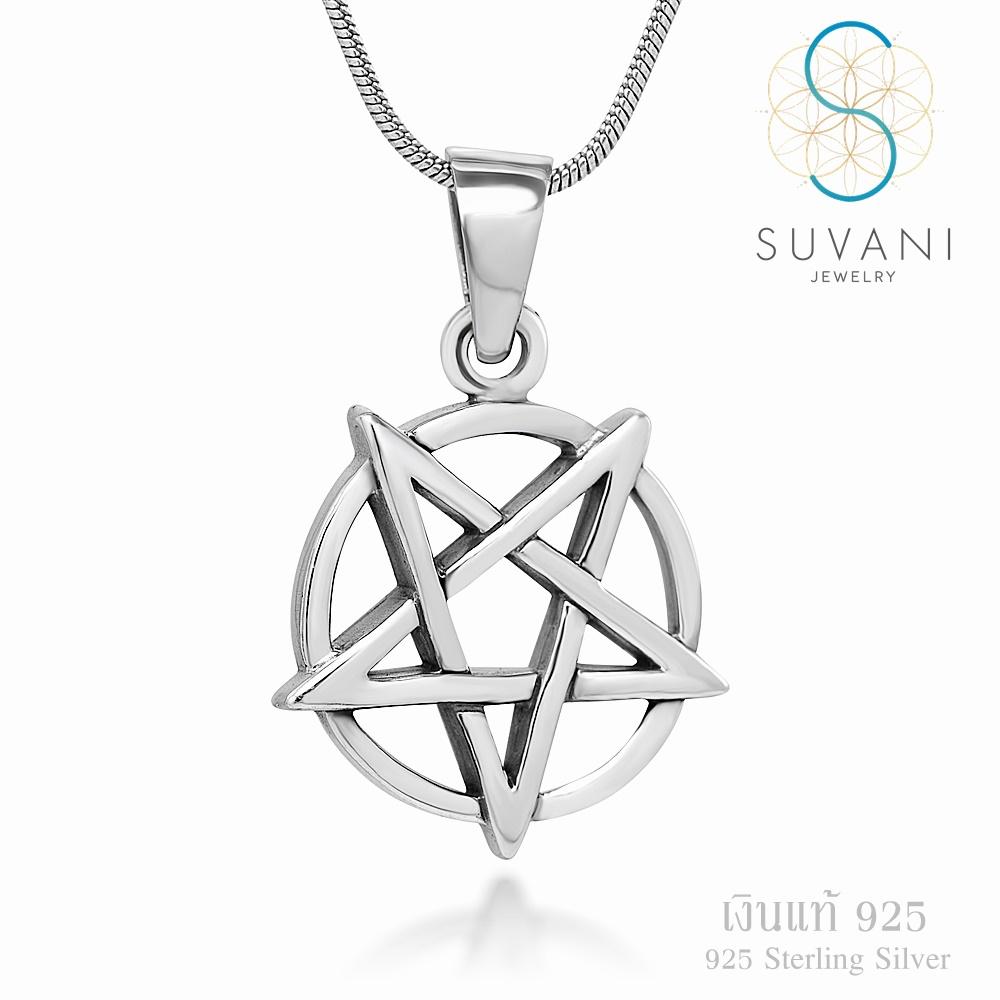 Suvani Jewelry - 925 สเตอร์ลิงซิลเวอร์ รมดำ จี้ดาวห้าแฉกซาตาน จี้พร้อม ...