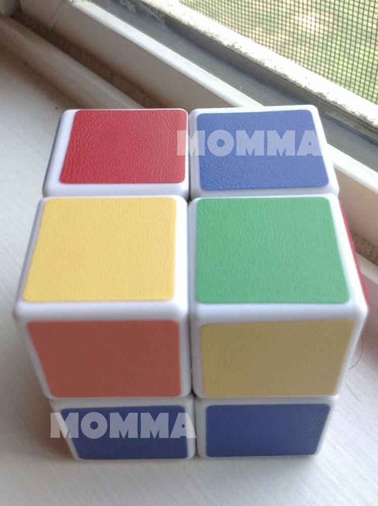 MOMMA ใหม่ ลูกบิด รูบิค ลูกบาศก์ 2x2 ฝึกสมอง เพิ่มไอคิว ลื่น ทน พื้นขาว ...