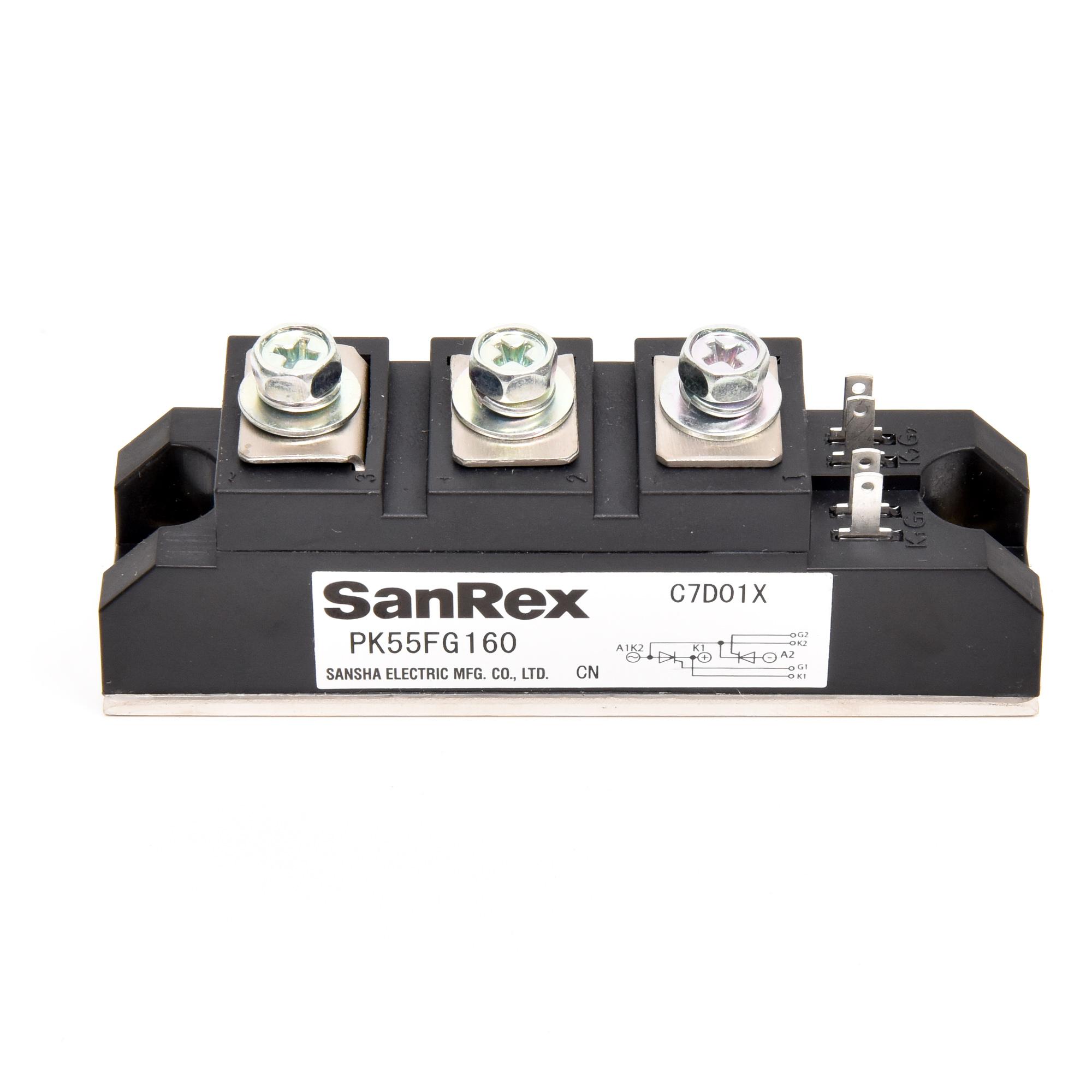 SanRex Thyristor/SCR Power Module 55A 1600V (PK55FG160) - Choakchai ...