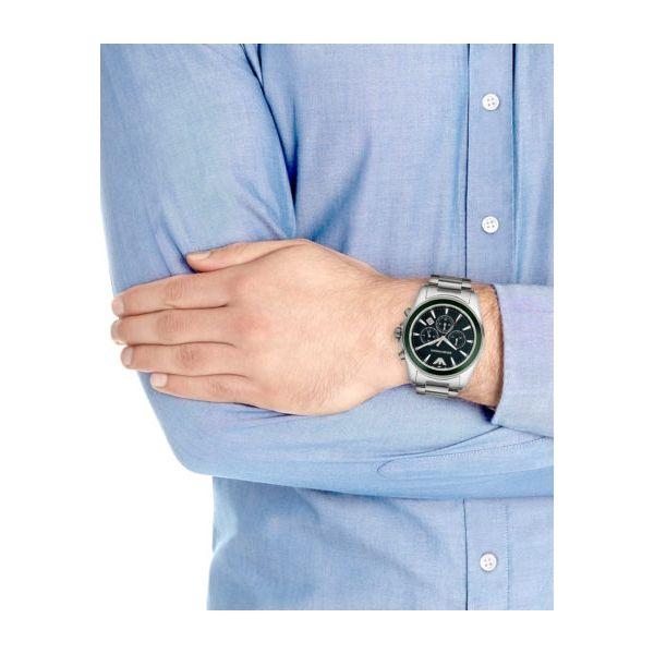 นาฬิกาข้อมือผู้ชาย ARMANI Classic Sigma Dark Green Dial Men's ...