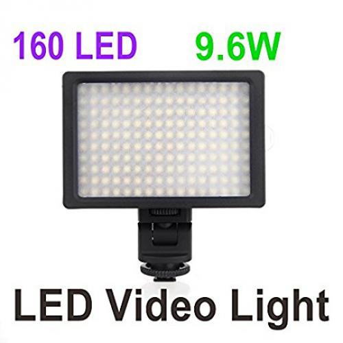 XCSource 160 LED ไฟส่องสว่างหรี่ได้ สำหรับ Canon Nikon DSLR Camera ...