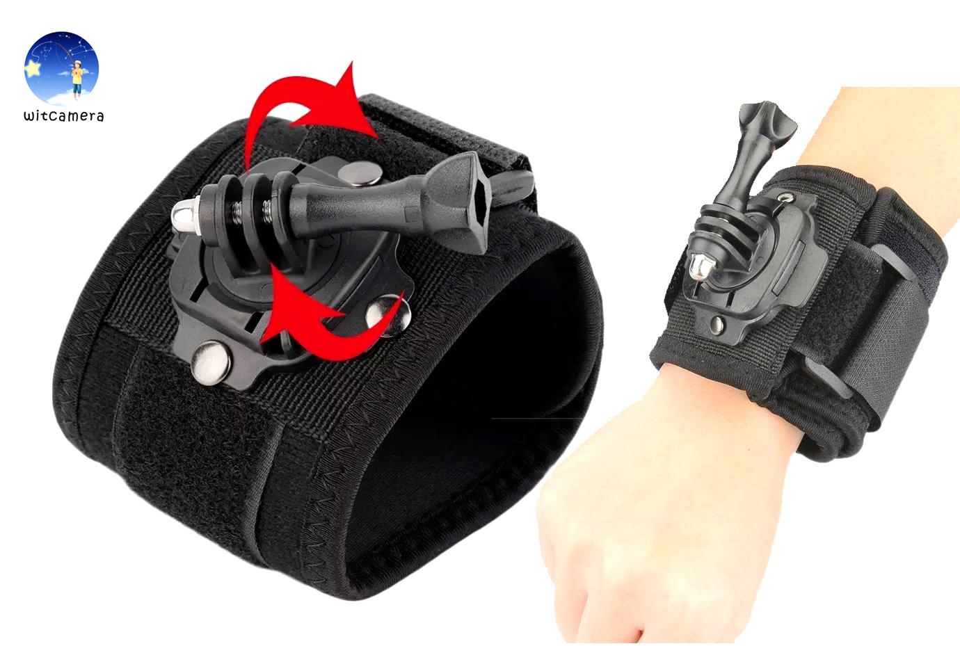 360 Degree Rotating Wrist Mount with Wrist Strap and Screw GoPro ...