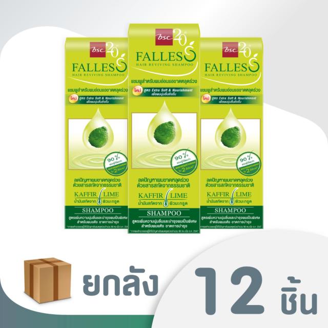 FALLESS แชมพู ฟอลเลส สูตรผมหนานุ่มแข็งแรง 180 มล. 12 ขวด (ยกลัง) ซื้อ ...