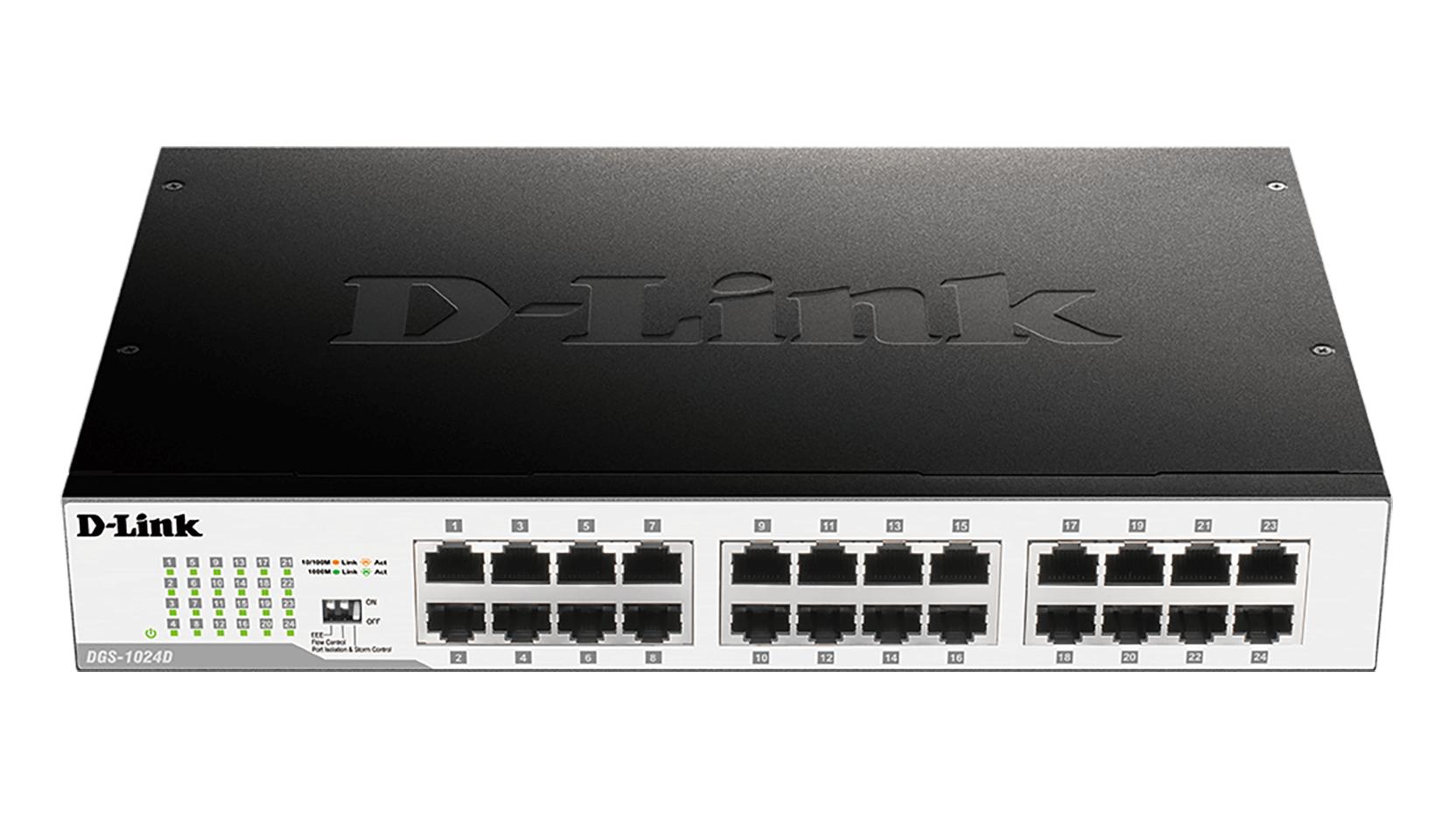 D-Link DGS-1024D (24-Port Gigabit Desktop/Rackmount Switch In Metal ...