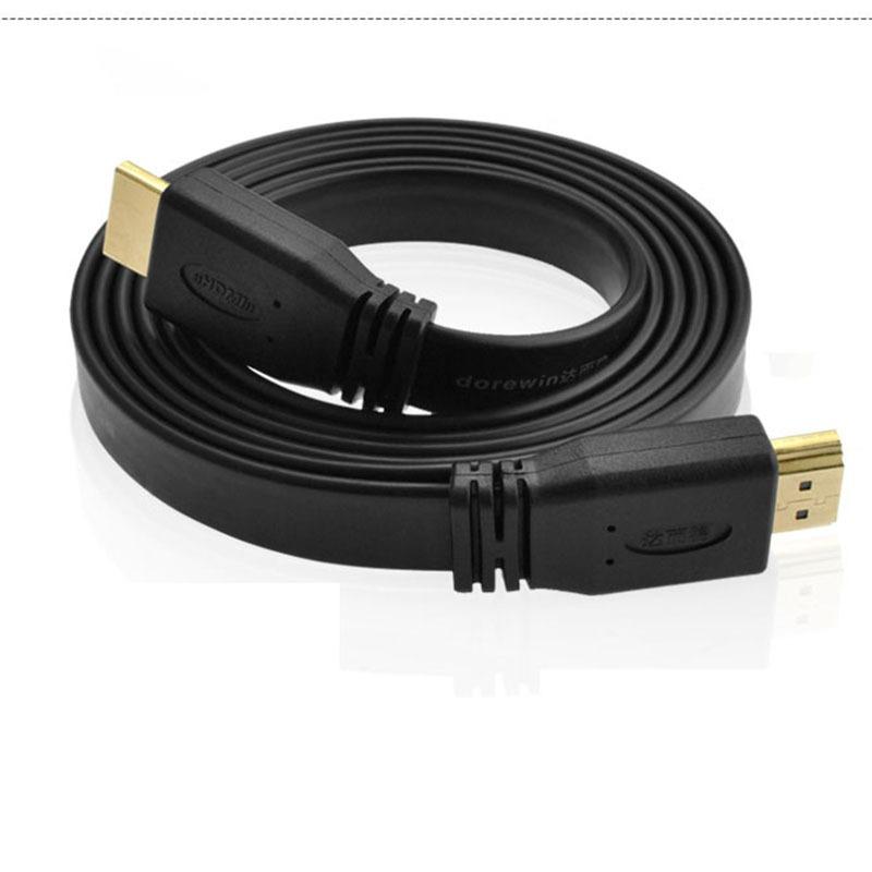 HDMI High Speed 15M 1080p 3D VER 1.4 สายแบบอ่อนแบนยาว 15เมตร (Black ...