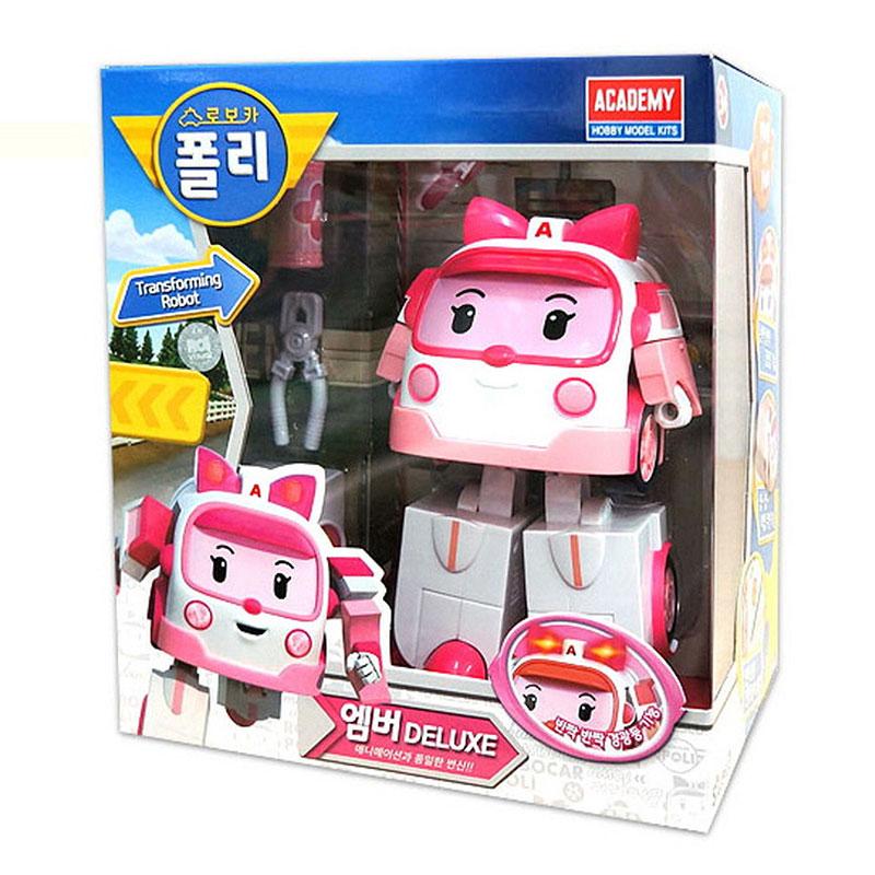 6 in 1 อนิเมชั่นเกาหลีการ์ตูน Robocar Poli ชุดหุ่นยนต์แปลงของเล่นรถ ...