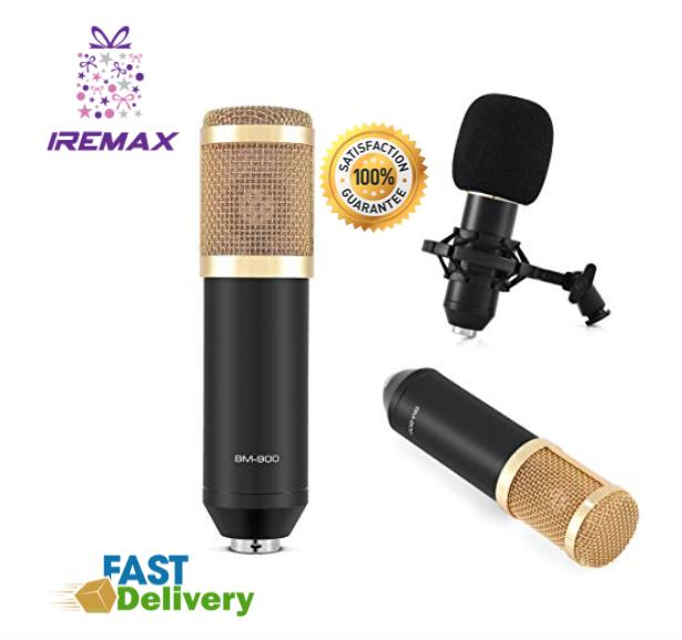 iremax BM-900 คอนเดนเซอร์ไมโครโฟน 3.5 มิลลิเมตรเมาส์แบบมีสายคอนเดนเซอร์ไมโครโฟนไมโครโฟนบันทึก ...