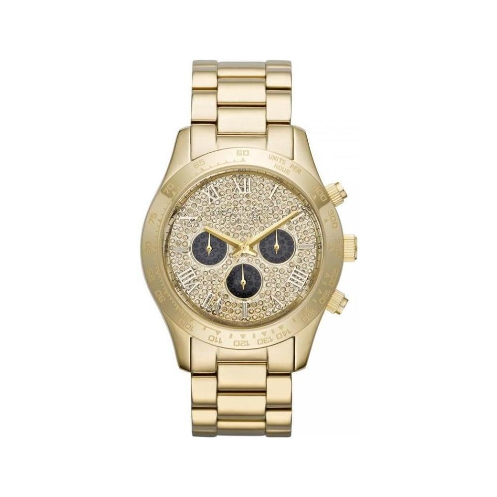 นาฬิกาข้อมือผู้หญิง MICHAEL KORS White Dial Gold White Ceramic Bracelet ...