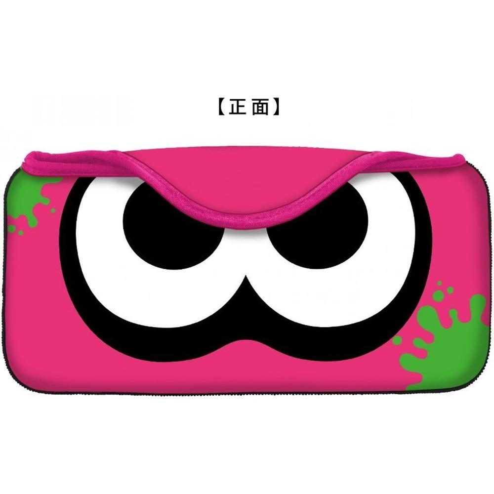 Splatoon 2 Quick Pouch Collection for Nintendo Switch (Neon Pink Squid ...
