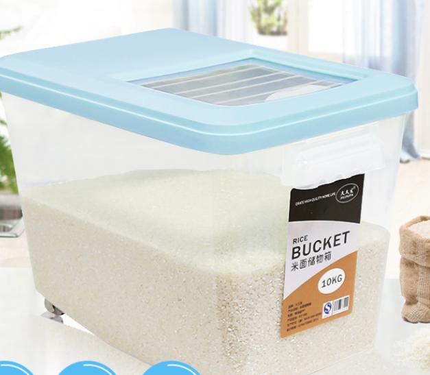 -Rice Bucket Household Sealed Bucket Flour Storage Tank Pest Control ...