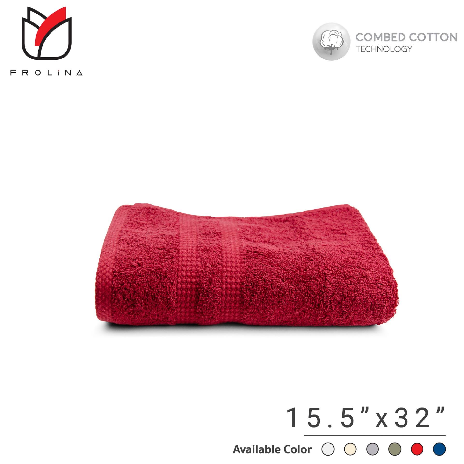 Frolina Essential Collection ผ้าขนหนู เช็ดผม ขนาด 15.5x32 นิ้ว ...